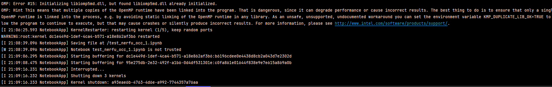 Jupyter Notebook 内核似乎挂掉了，它很快将自动重启_内核似乎挂掉了,它很快将自动重启-CSDN博客
