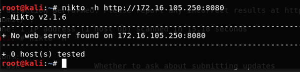 网络安全b模块(笔记详解) Web信息收集通过kali对服务器场景linux进行web扫描渗透测试使用工具nikto查看该命令的完整