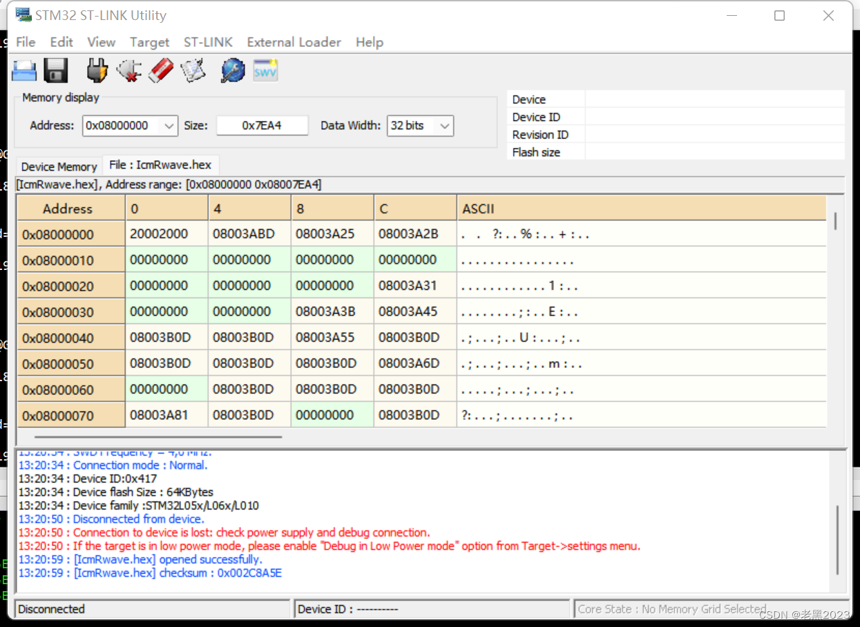 关于用ST-Link烧录STM32L051程序碰到的问题和解决方法_stm32l051 stlink-CSDN博客