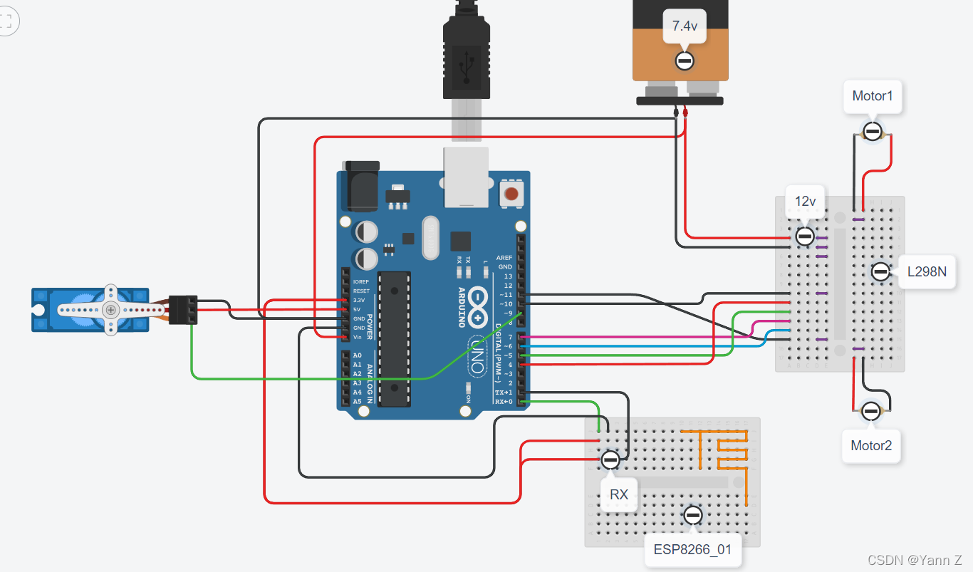 WIFI遥控小车 —— 基于ESP8266_01_esp8266 inventer 电压表-CSDN博客