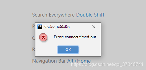 3. idea创建springboot项目，Spring Initializr报错Error:connect timed out_idea spring initialize error-CSDN博客