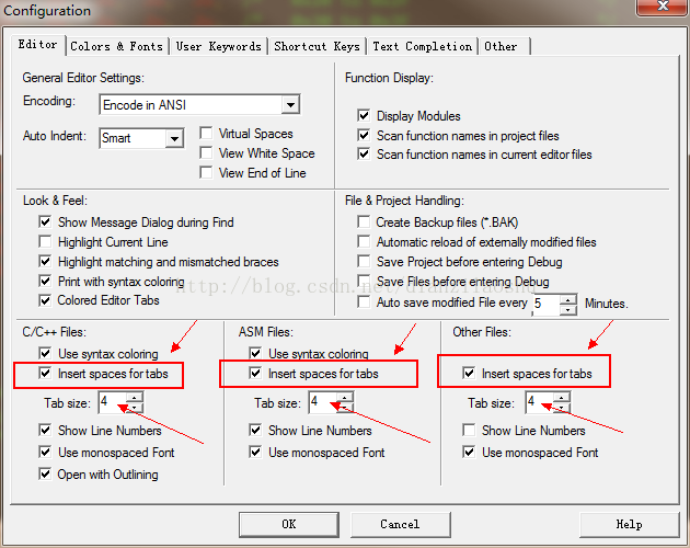 Source Insight 和 keil 中 Tab 键设置为4空格代替_sourceinsight table换成4个空格-CSDN博客