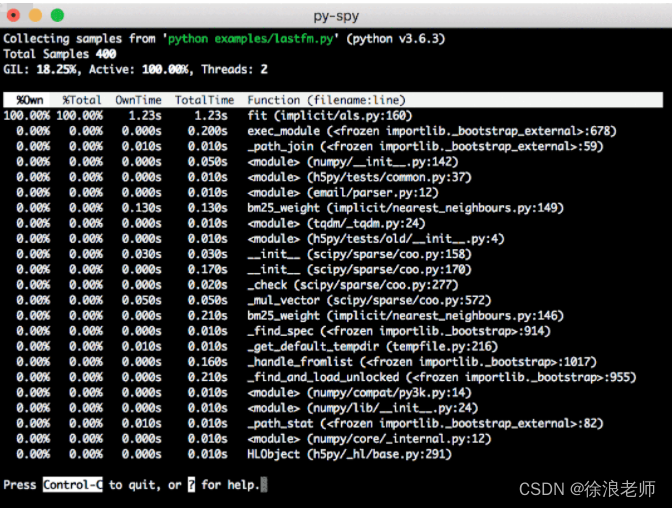 【Python宝典】Py-spy——优秀有用的性能监控分析神器-CSDN博客