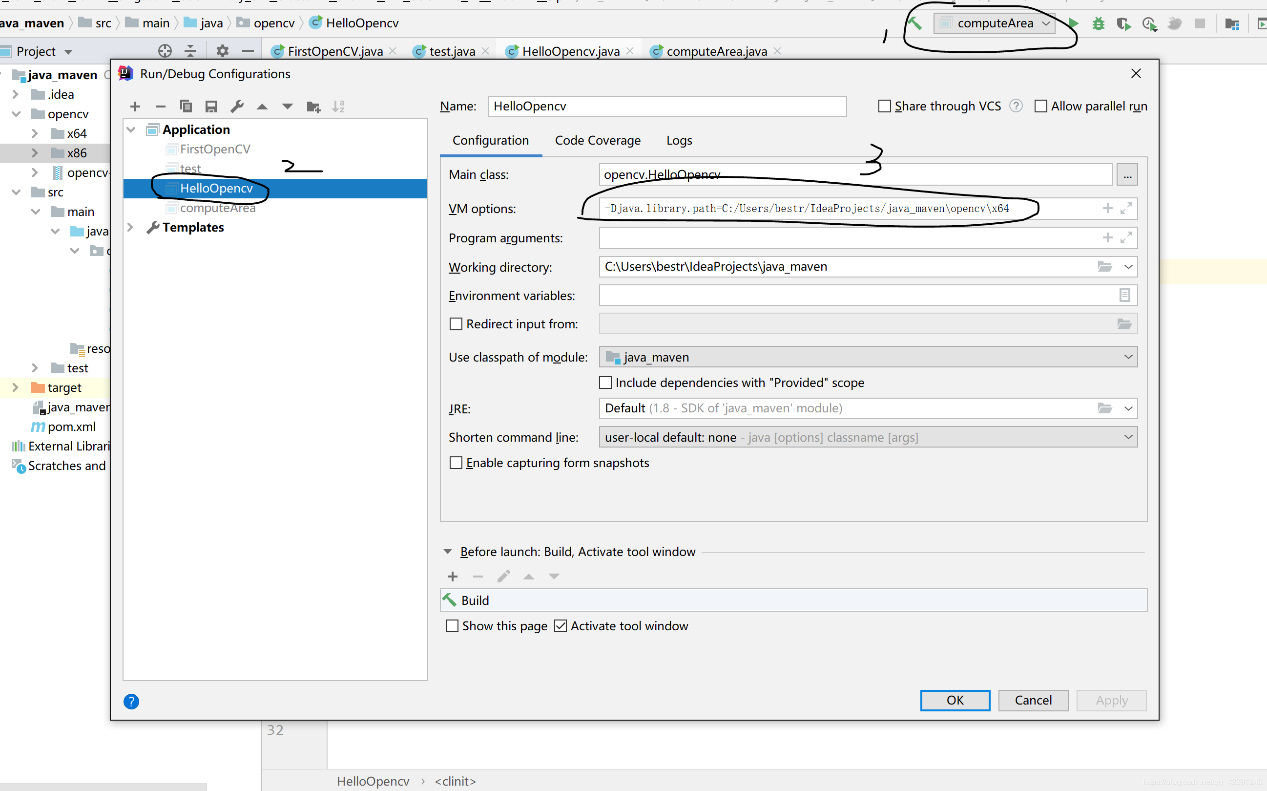 Java+Opencv 入门（IDEA测试+环境配置+参数配置）_opencv java环境配置 并训练模型配置-CSDN博客