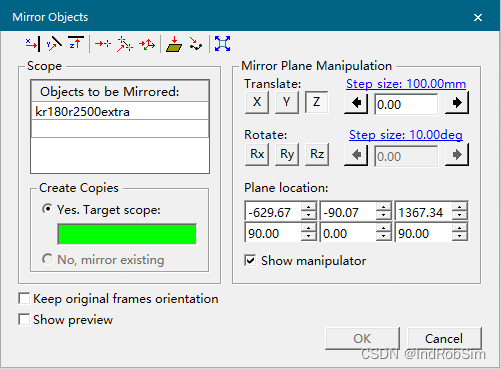 PDPS教程：镜像对象功能介绍与使用方法_pdms镜像怎么用-CSDN博客