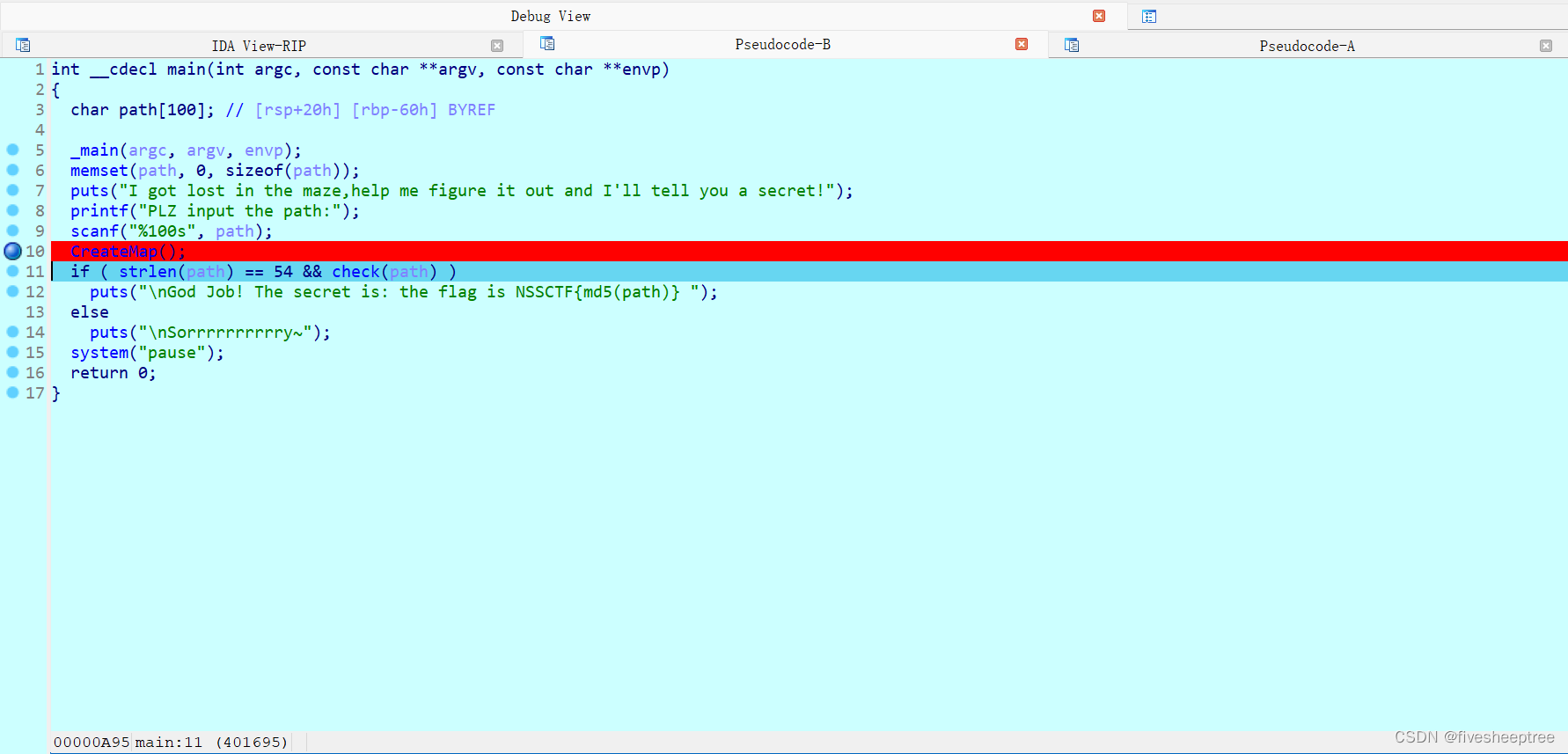 NSSCTF逆向刷题记录_[litctf 2023]snake-CSDN博客