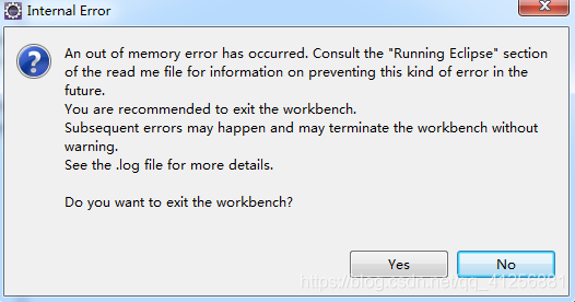 eclipse报错：An internal error occurred during: “Building workspace“. GC overhead limit exceeded_an ...