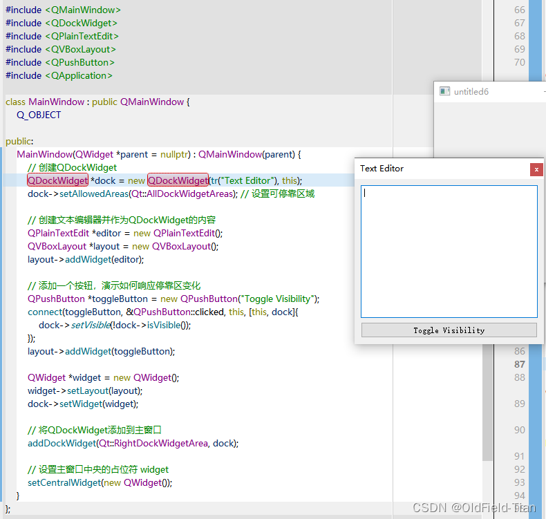 详解QDockWidget的使用-CSDN博客
