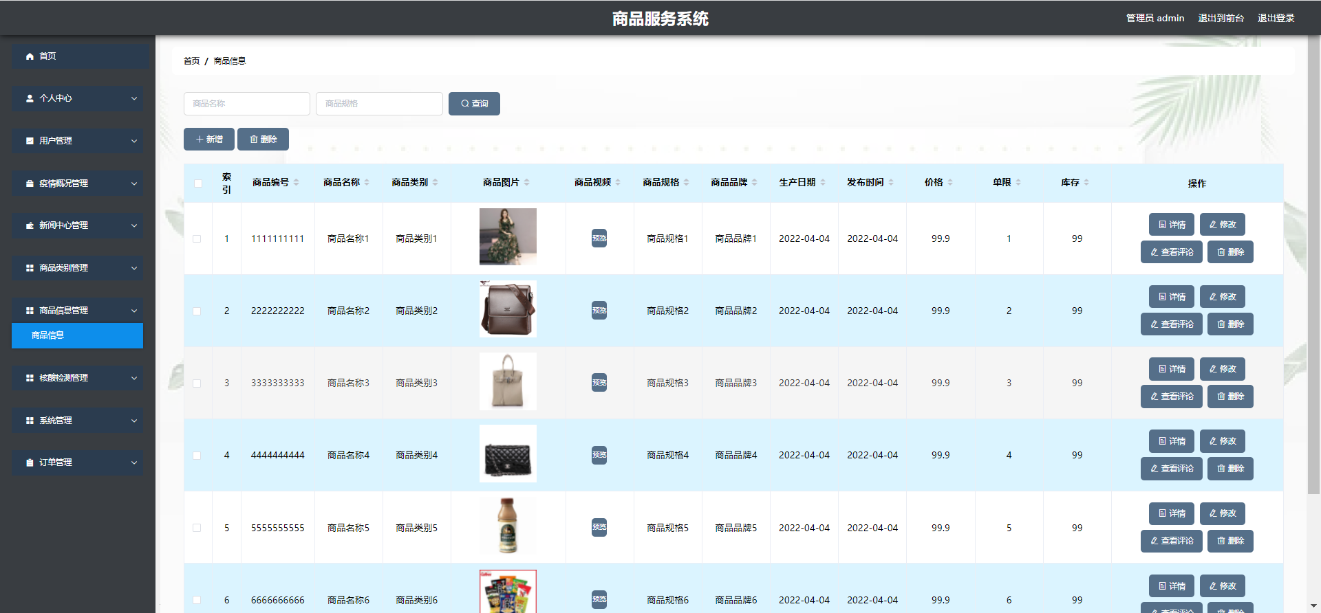 计算机毕业设计基于springcloud商品服务系统微服务分布式疫情下购物商城基于springcloud电商后台管理系统可以作为毕设吗 Csdn博客 2469