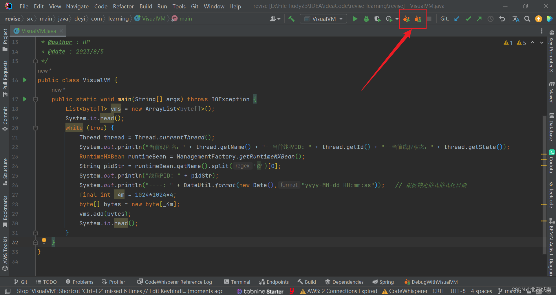 Idea集成性能分析神器visualvmidea Visualvm Csdn博客 