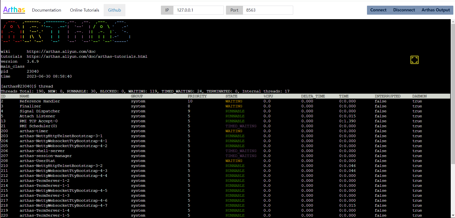 Arthas （阿尔萨斯）arthas-boot 方式安装及使用教程-CSDN博客