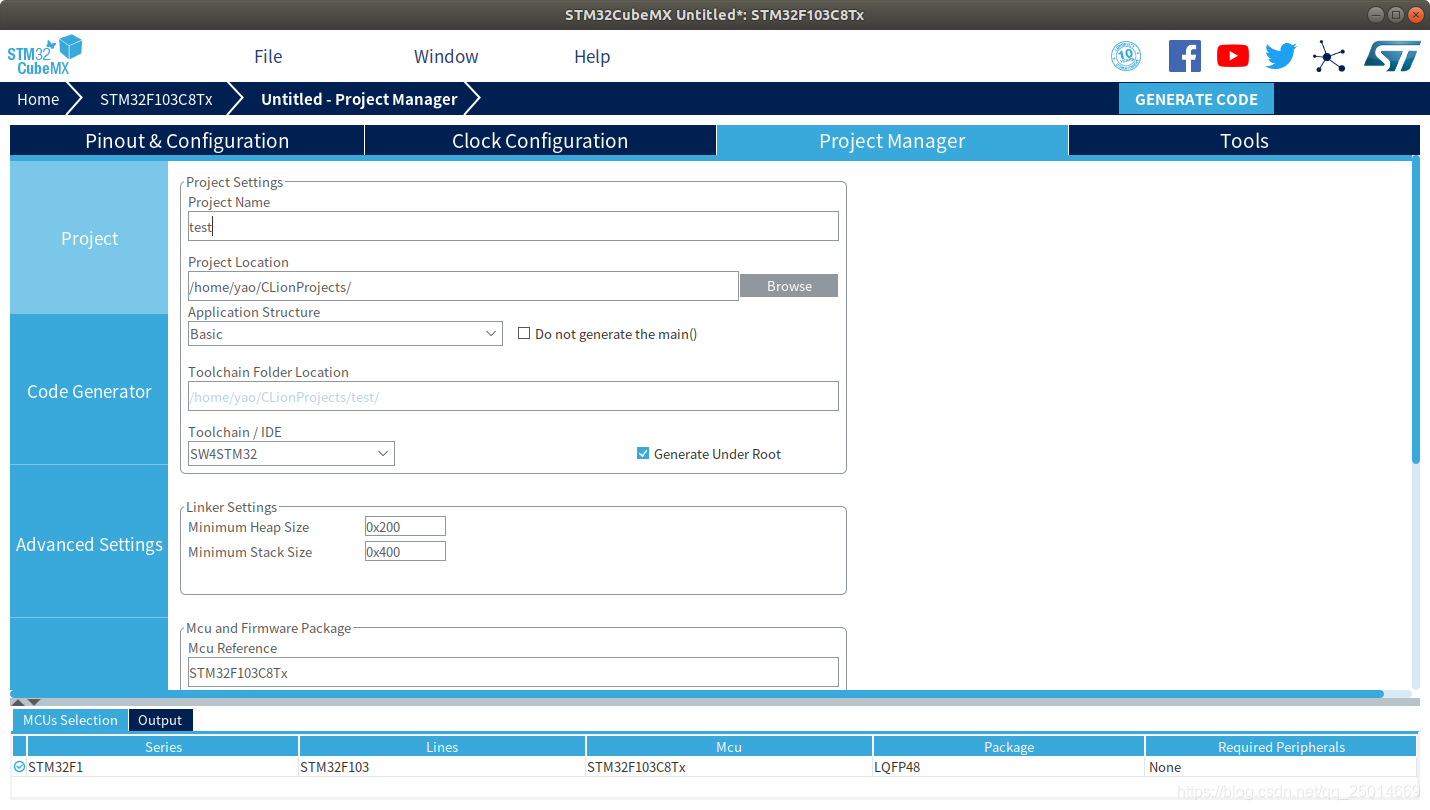 Ubuntu上使用CLion开发STM32，并使用JLink下载、调试_clion jlink-CSDN博客