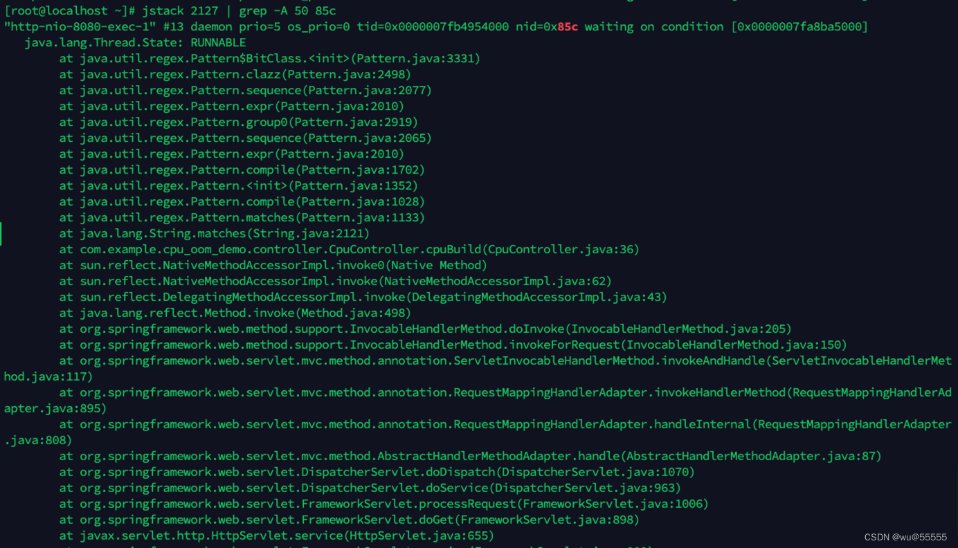 JVM：线上服务CPU爆满，如何排查｜jstack指令查看堆栈日志（三）_jvm cpu使用率高的原因-CSDN博客