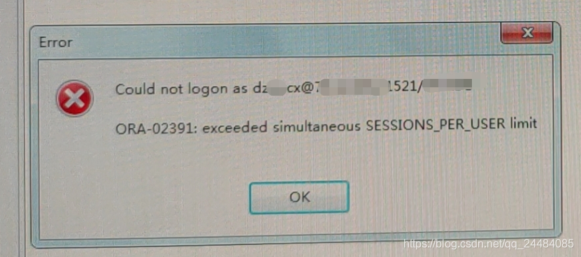 【Oracle】ora-02391解决方法，生产环境测试通过-CSDN博客