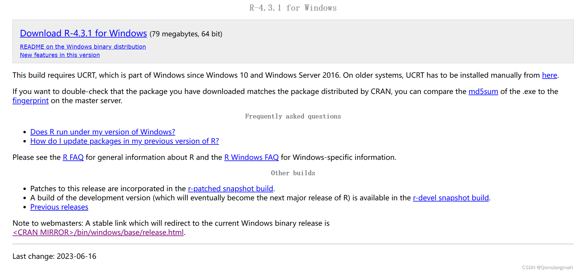 【2023最新版】R安装（直接+Anaconda）及使用（Pycharm配置R）教程-CSDN博客