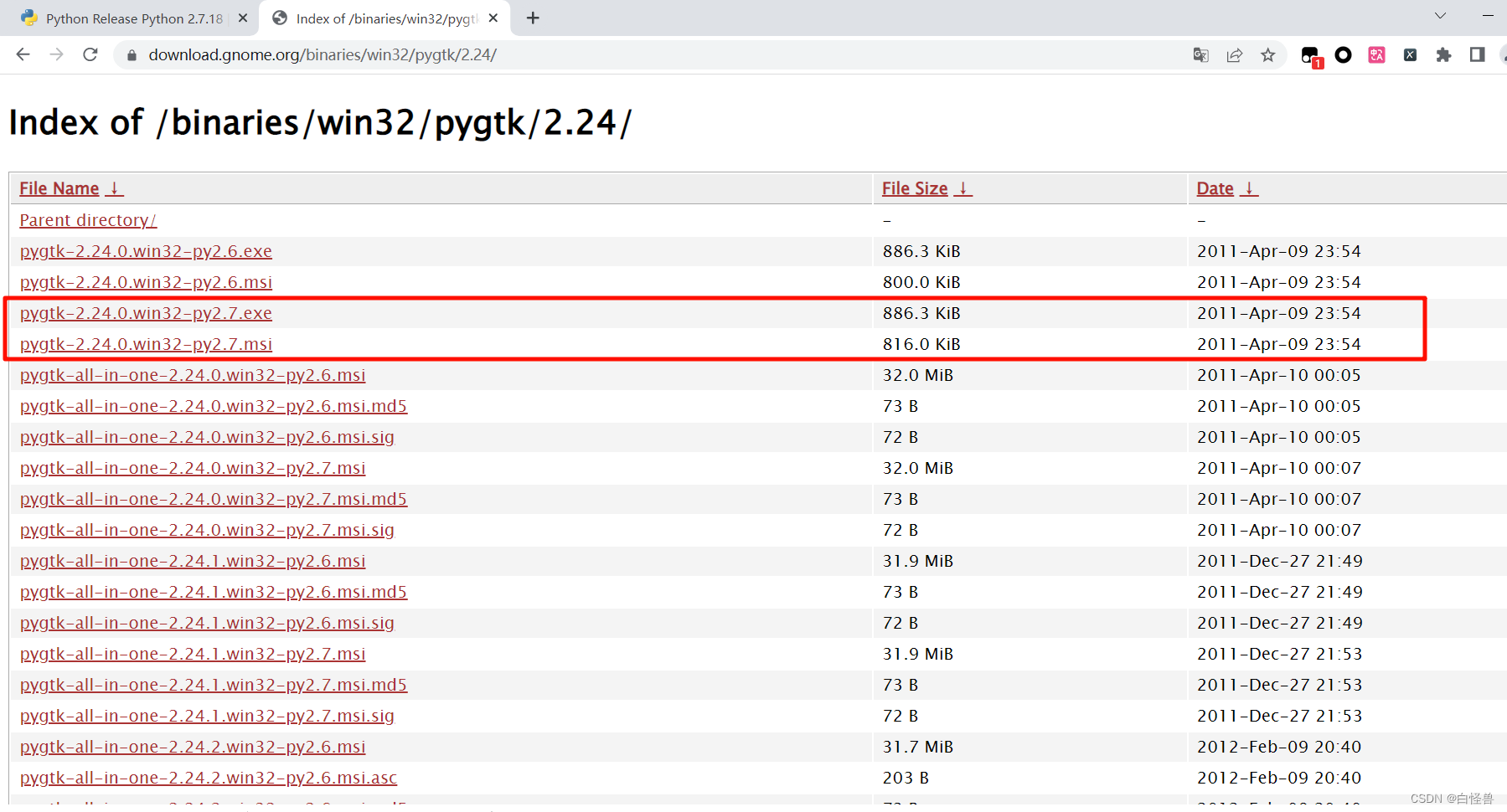 window 10 python2.7 pygtk2安装-CSDN博客