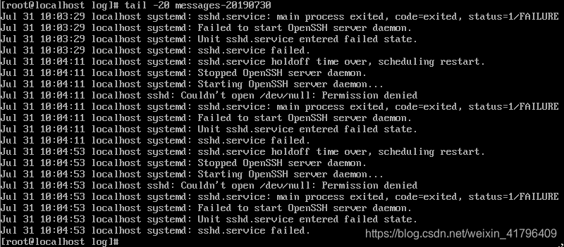Linux-疑难杂症--sshd: Cloudn't open /dev/null : permission denied_linux open dev null or dup ...