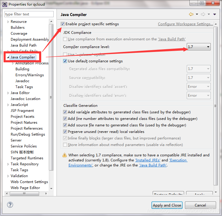 '' operator is not allowed for source level below 1.7_ ' operator is not allowed for source ...