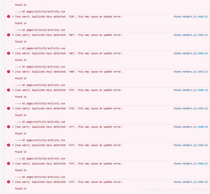 解决 Duplicate keys detected: ‘483‘. This may cause an update error. 报错问题 ...