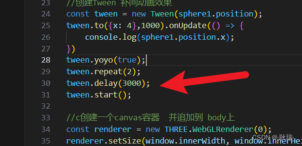 WEB 3D技术 three.js 补间动画(tween)_threejs tween-CSDN博客
