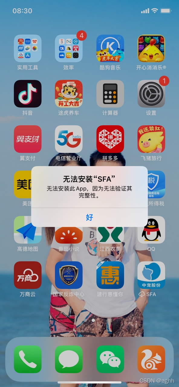 无法安装此app因为无法验证其完整性_使用appuploader安装测试 无法安装此app 因为无法验证其完整性-CSDN博客