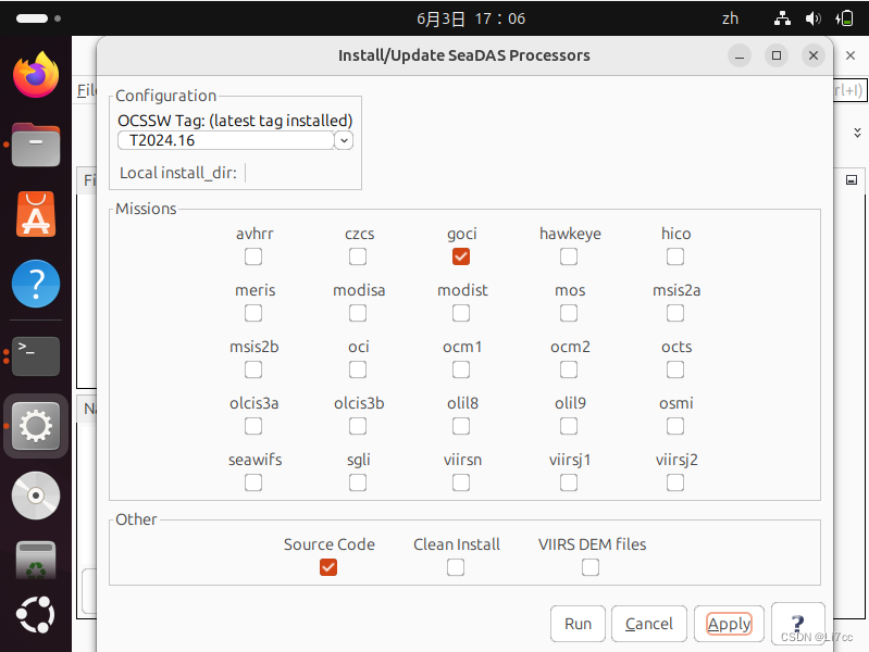 学习笔记——Linux系统下安装seadas-ocssw模块，并对GOCI数据处理得到Rrc数据-CSDN博客