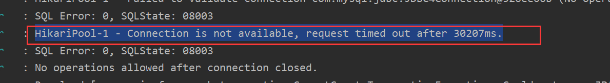 解决hikari连接池一段时间不操作断开连接的问题_hikari 30秒超时-CSDN博客
