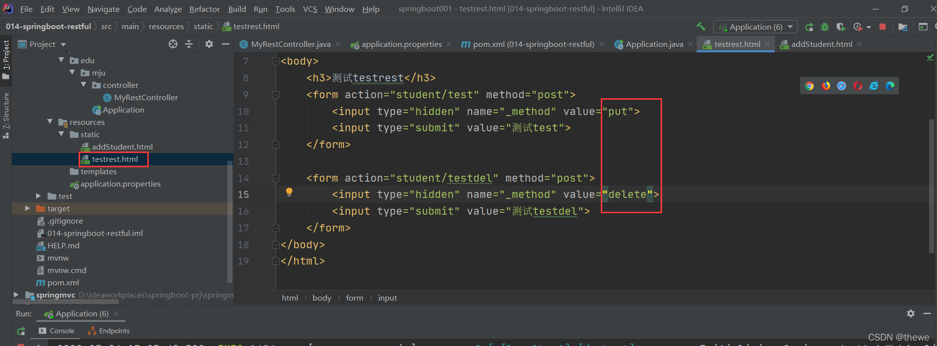 Form表单只支持post和get，如果要用delete和put如何设置？_from post get put delete-CSDN博客