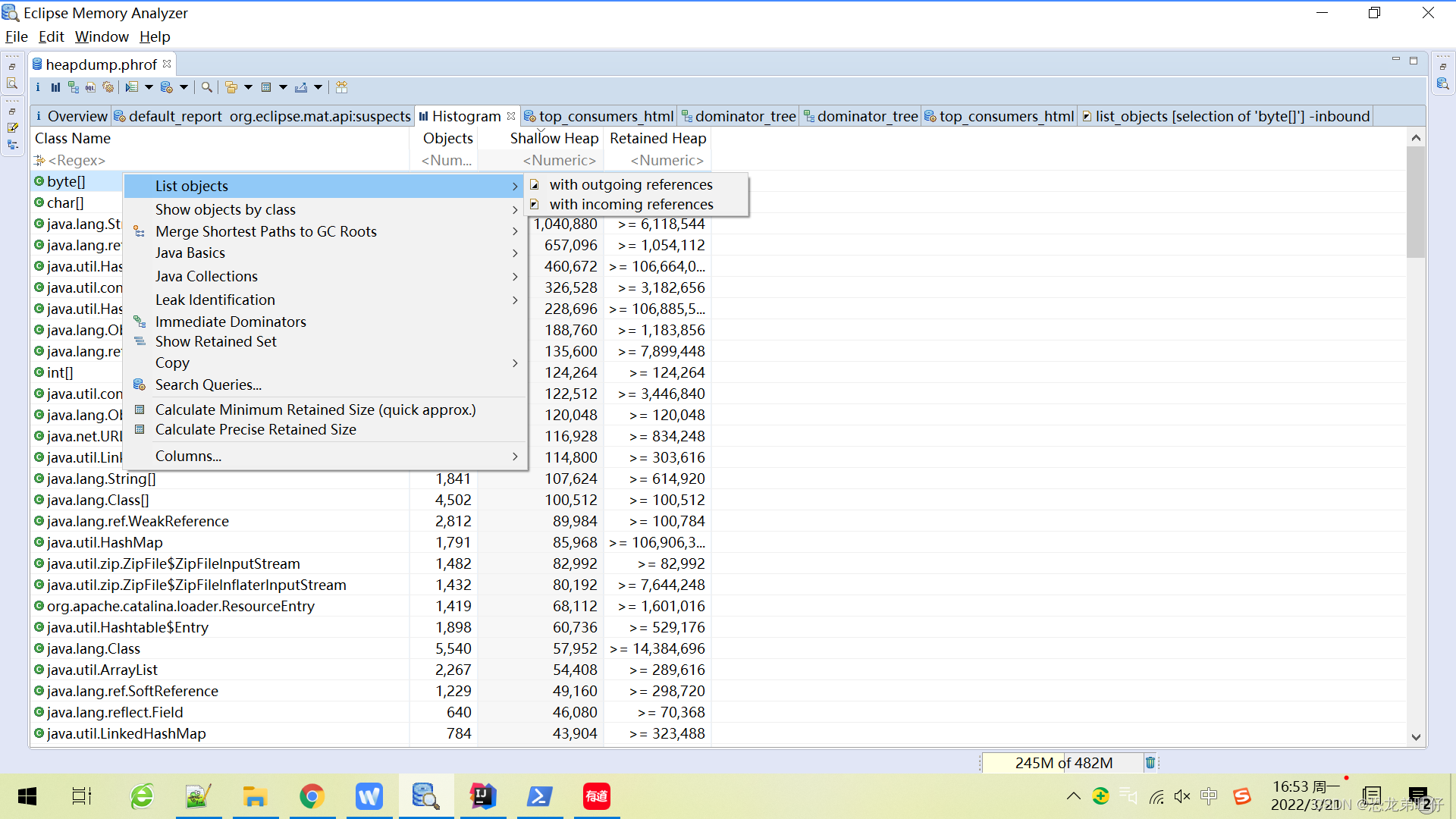 Eclipse Memory Analyzer工具分析java Heapdump实战eclipse Memory Analyzer 分析