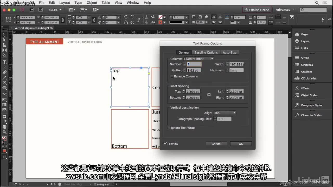 InDesign: Typography Part 2 InDesign字体教程1 Lynda课程中文字幕_indesign 占位符-CSDN博客