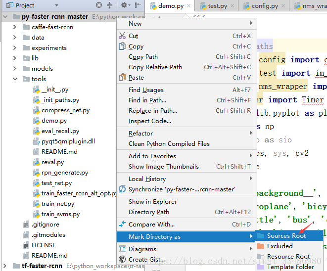 pycharm下运行官方的py-faster R-CNN的caffe代码_faster rcnn pycharm代码-CSDN博客