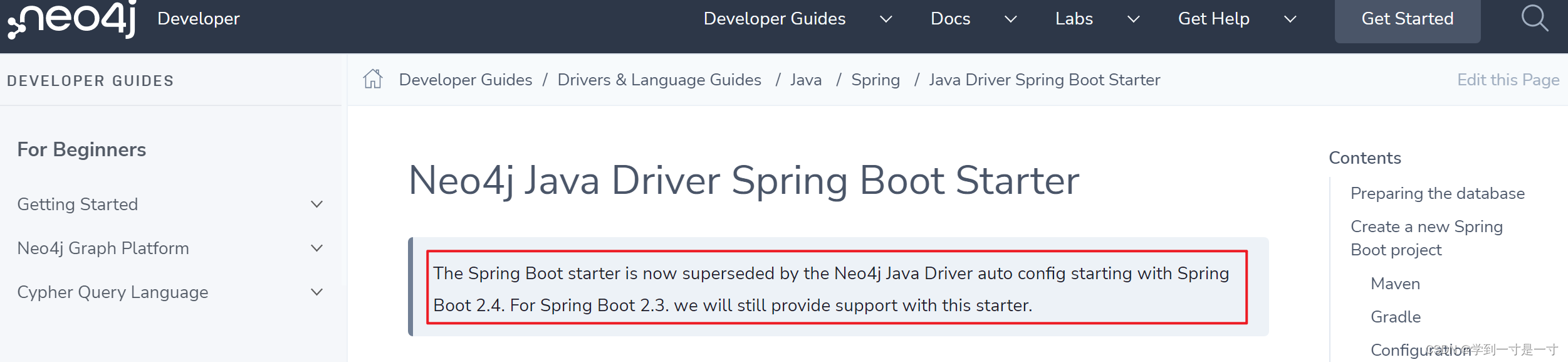 【最新】Neo4j官方建议Spring Boot 2.4.及以上版本用Neo4j Java Driver代替The Spring Boot starter_org.neo4j.driver版本 ...