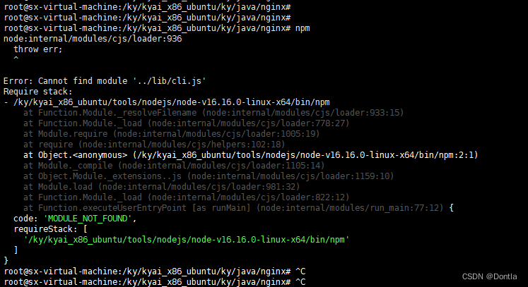 node.js npm报错：Error: Cannot find module ‘../lib/cli.js‘（软链接途径windows导致失效）_error: cannot find ...