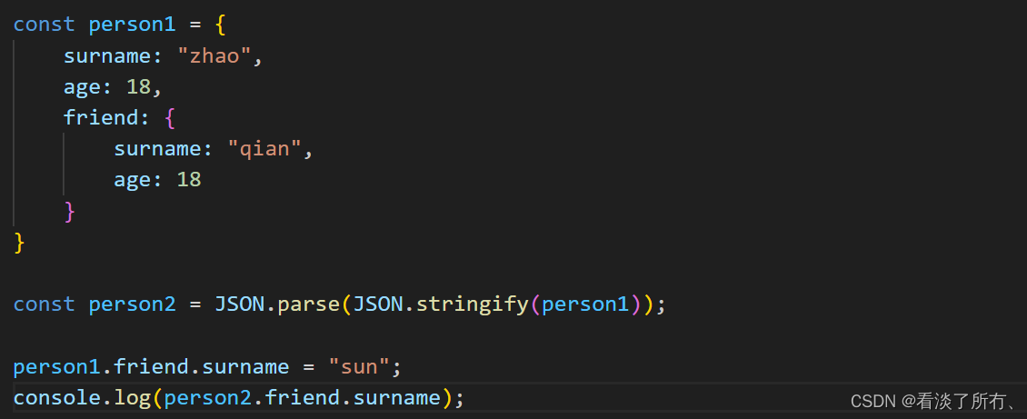 JavaScript浅拷贝与深拷贝详解-CSDN博客