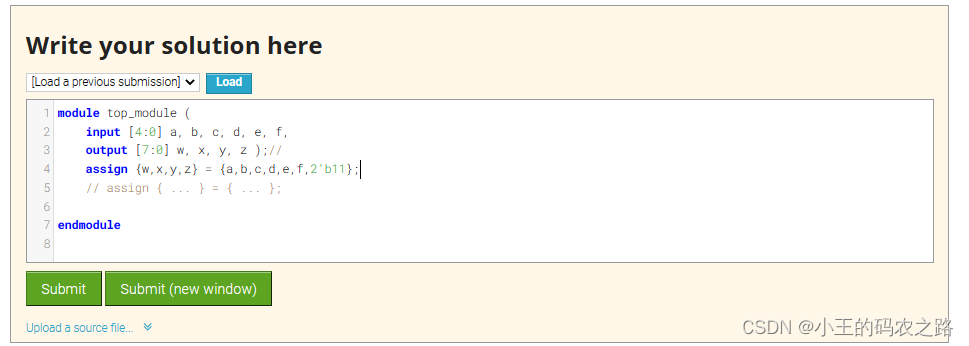 HDLBits刷题，Vectors_declared as vector,then redeclared as scalar-CSDN博客