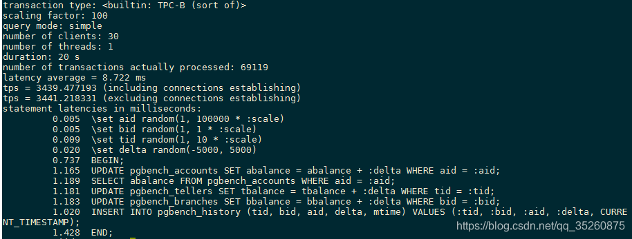 PostgreSQL 压测工具pgbench_pgbench tpc-e脚本-CSDN博客