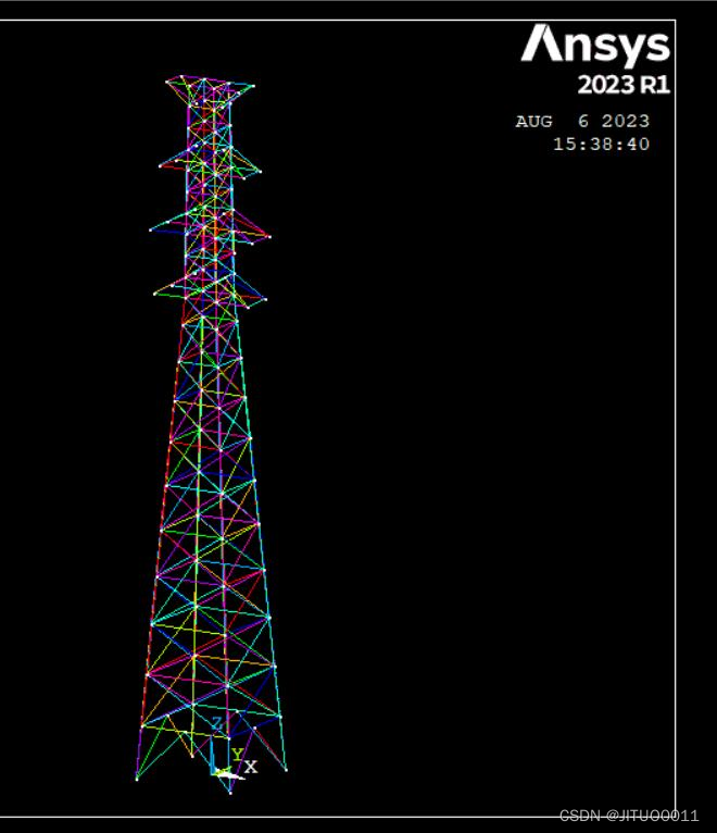 ANSYS APDL输电铁塔模型代码_输电塔apdl-CSDN博客
