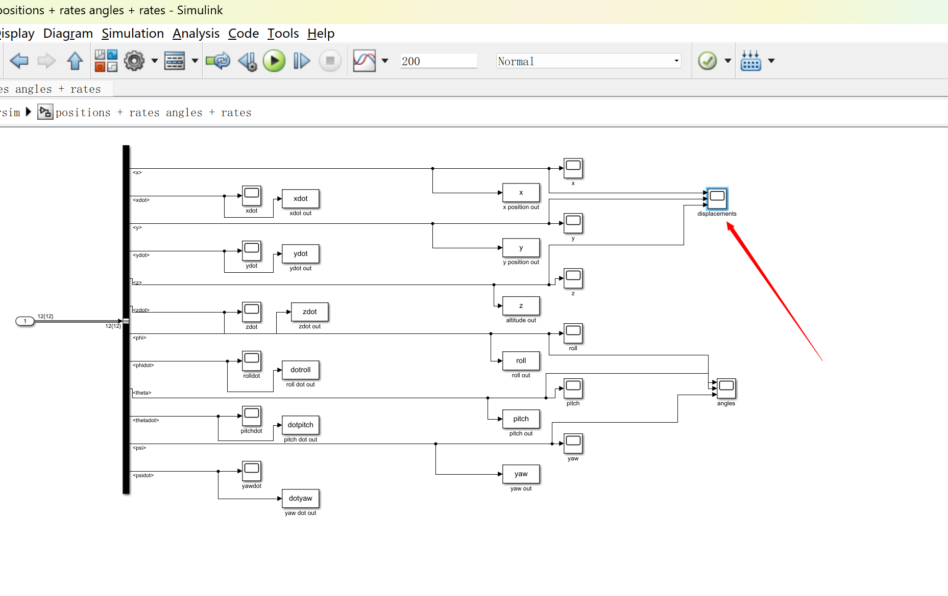 模拟四旋翼飞行器的平移和旋转动力学（Matlab、Simulink仿真实现）-CSDN博客