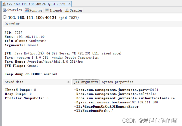 # Jdk VisualVM使用、线程 dump 制作分析_visualvm分析dump-CSDN博客