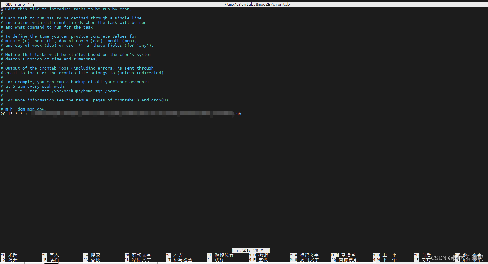 crontab 定时任务详解_crontab定时任务-CSDN博客