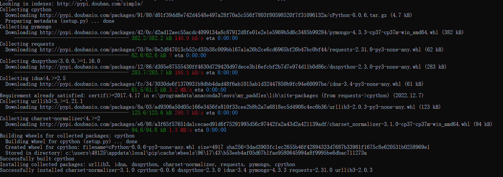 【Bug解决】ERROR: Could not find a version that satisfies the requirement ...