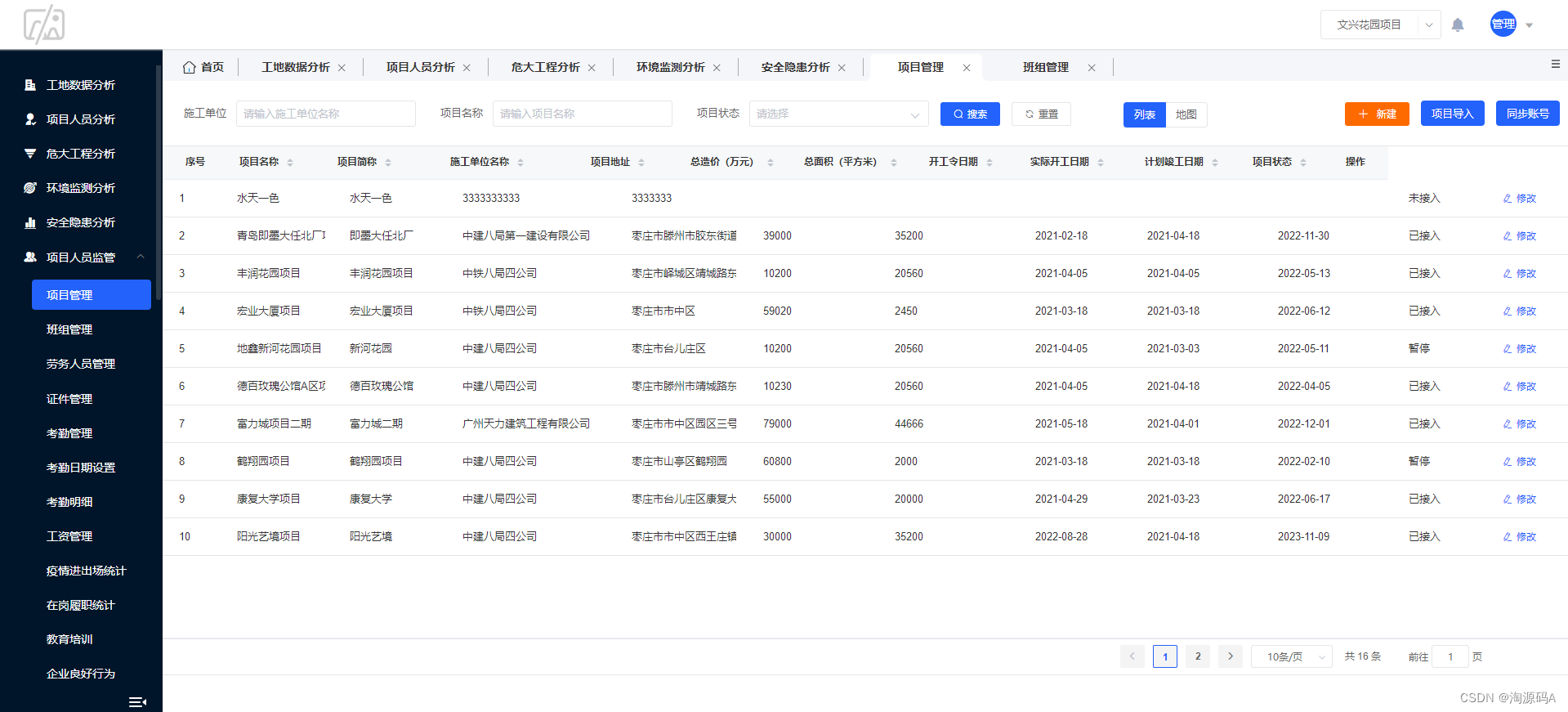 重大工程建造云服务平台源码 Springcloudvue基于springcloud微服务框架 Vue框架开发的智慧工地系统源码 Csdn博客