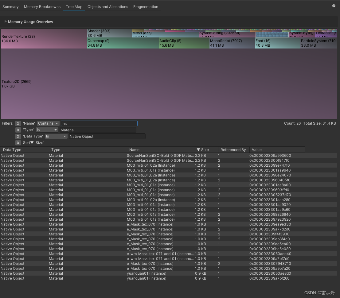 Unity材质球和静态物体导致的内存泄漏_combined mesh (root: scene)-CSDN博客