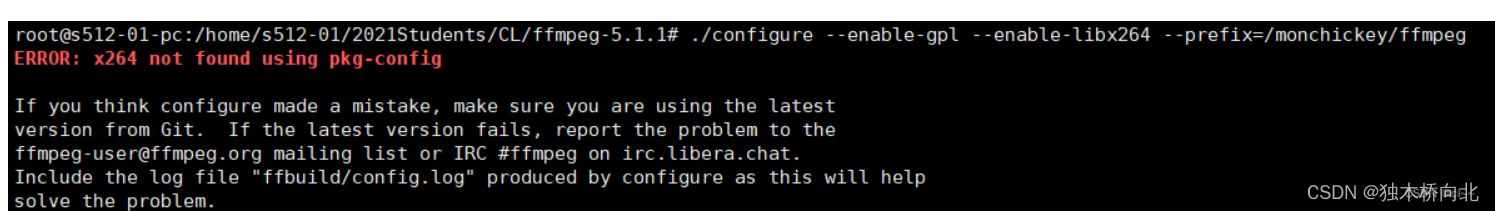 liunx源码部署 ffmpeg 踩坑指南 x264、yasm、nasm、java集成ffmpeg_liunx ffmpeg 安装h264,提示ble-libx264 unknown ...