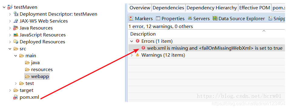 Eclipse解决新建maven工程没有webapp文件夹和web.xml的问题_eclipse web service打包没有web文件夹-CSDN博客