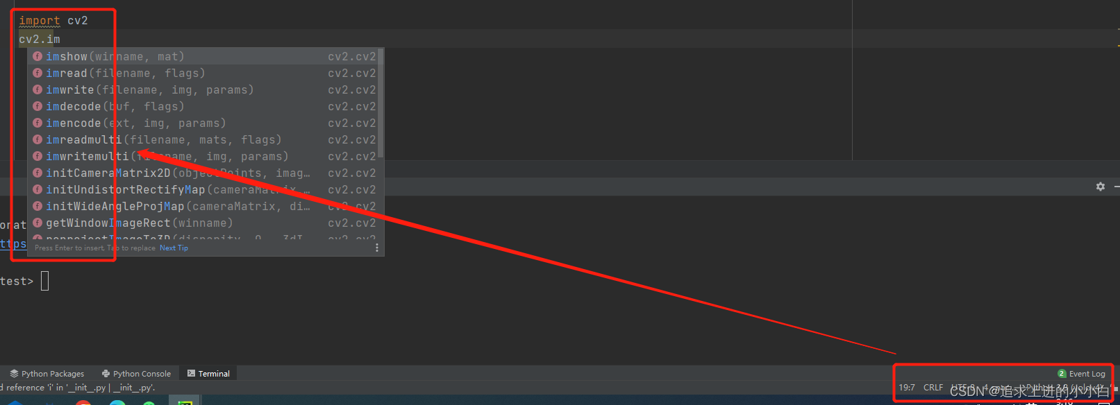 pycharm中使用Anaconda中的虚拟坏境时进行opencv不提示相关问题解决方式：_anconda里安装opencv4.4显示当前渠道找不到-CSDN博客