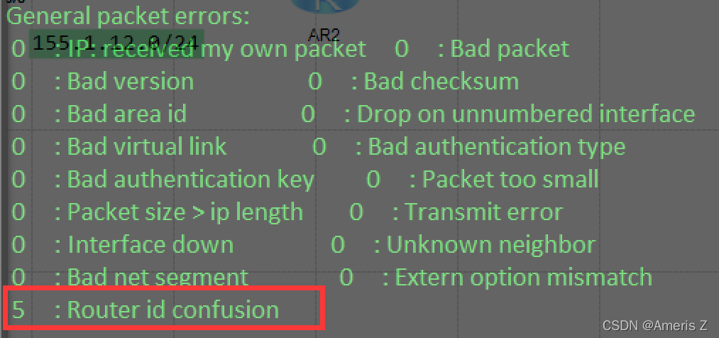 【OSPF的诊断】（7种邻居无法建立、2种ospf卡在中间状态、1个排错命令dis ospf error）-CSDN博客