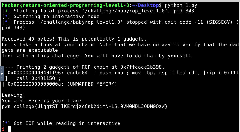 菜鸡的PWNcolloge-ROP（好难）_pwncollege-CSDN博客
