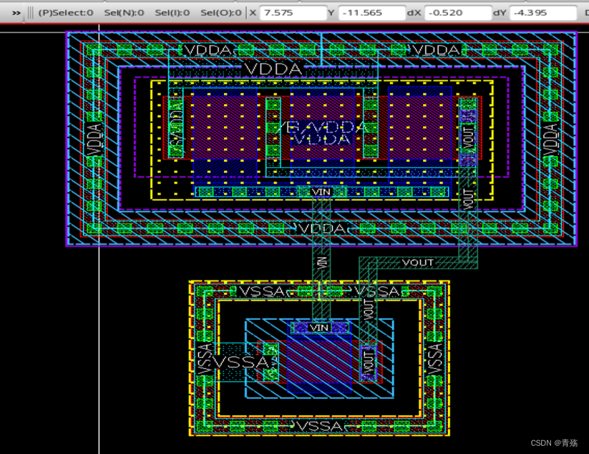 专用集成电路设计（二）：反相器版图绘制-CSDN博客