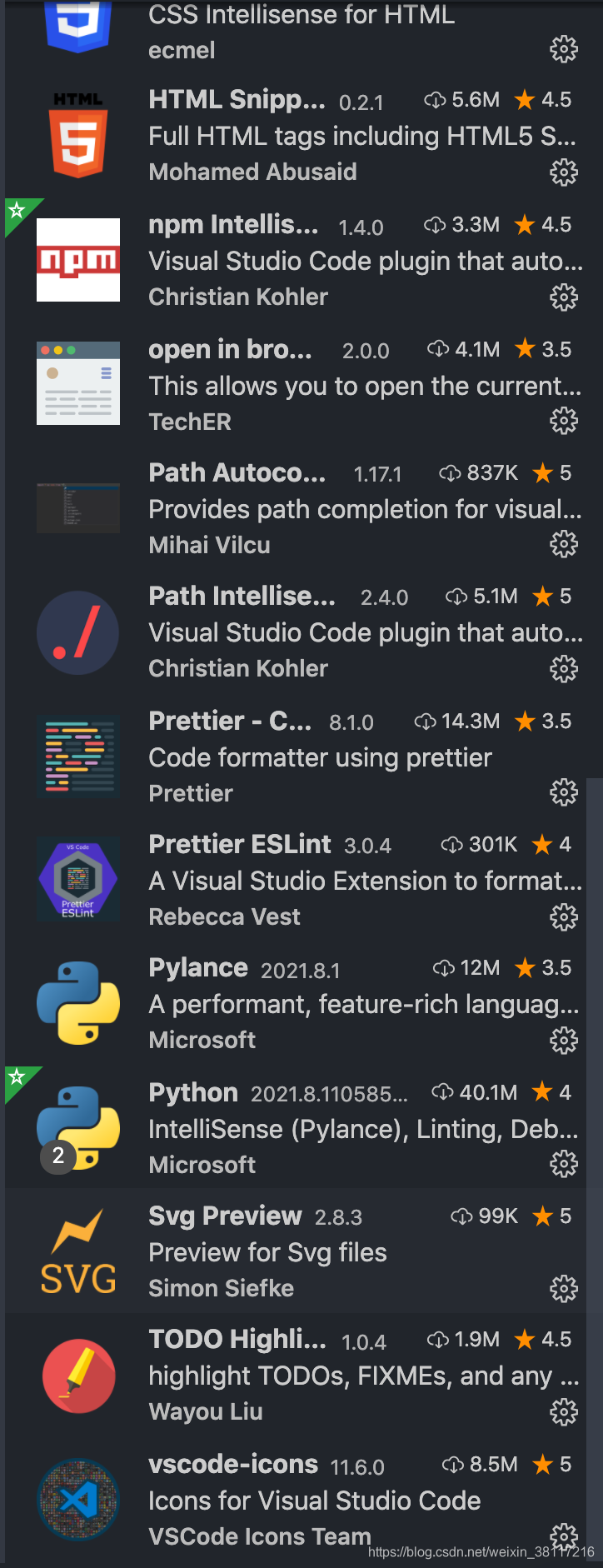 vscode 必备插件_intellicode插件-CSDN博客